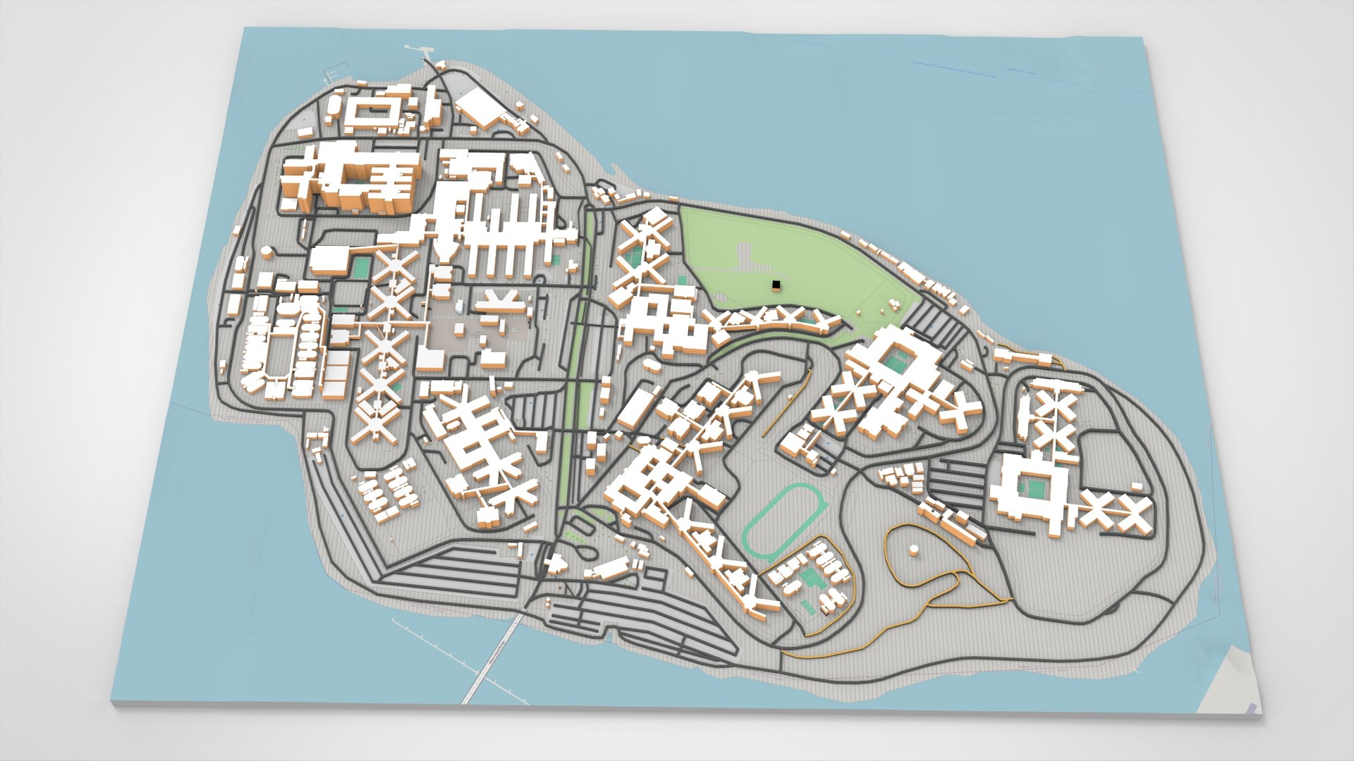3D Rikers Island New York USA - TurboSquid 2402697