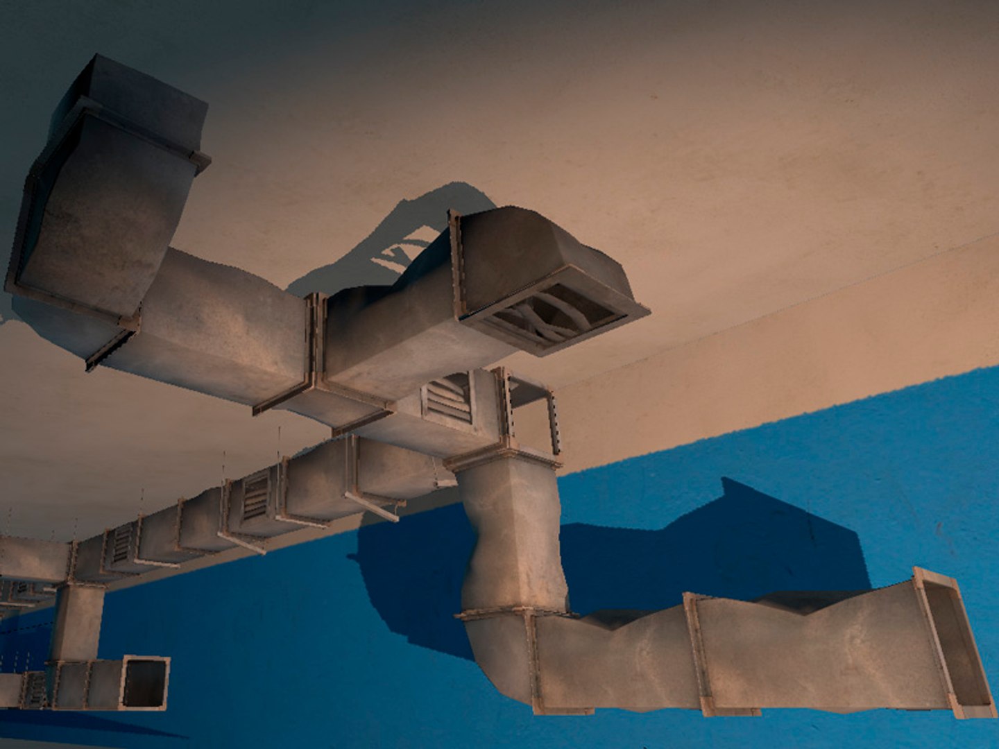 Modular Ventilation Pipes 3d Model