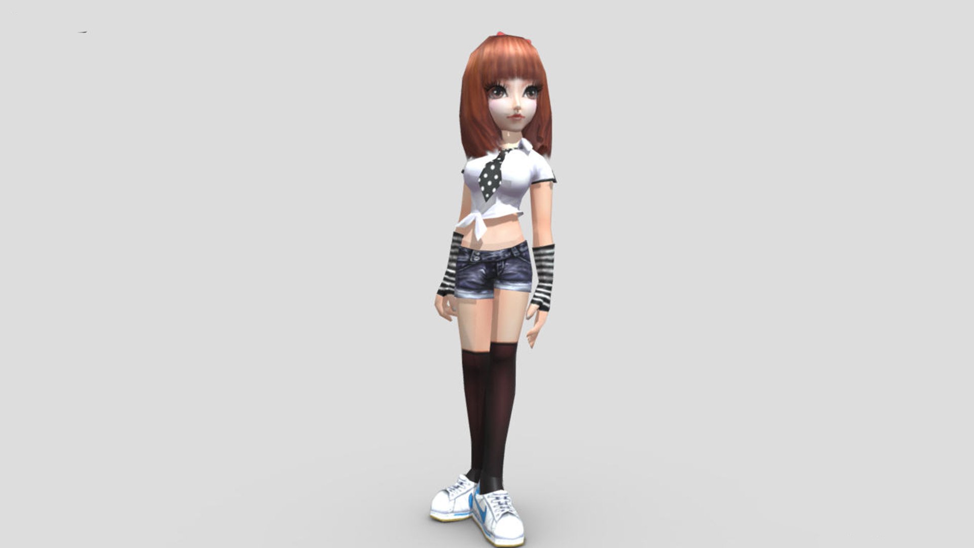 modelo 3d Beautiful Anime school girl - TurboSquid 2084532