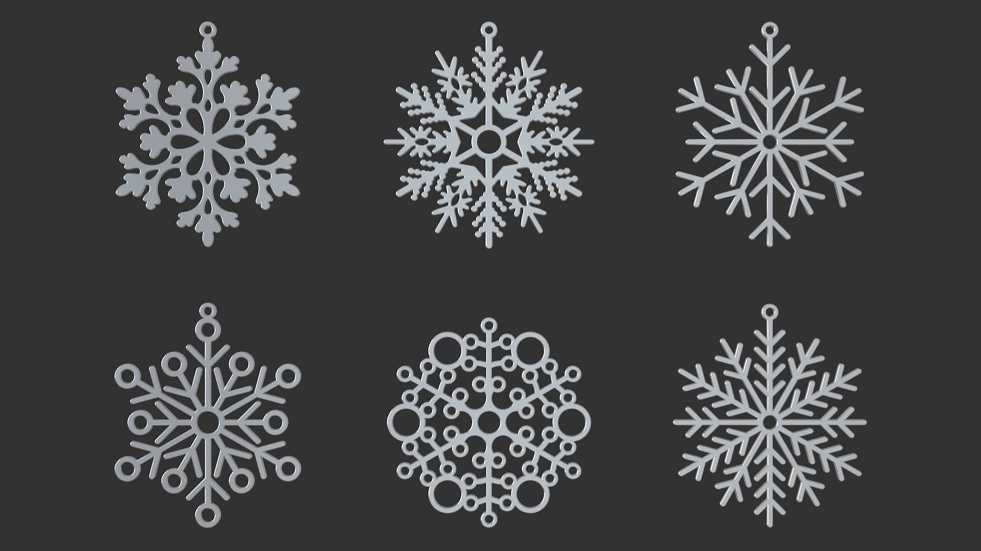 Snowflake Laser Cut 3D Set0001 3D Model - TurboSquid 1972296