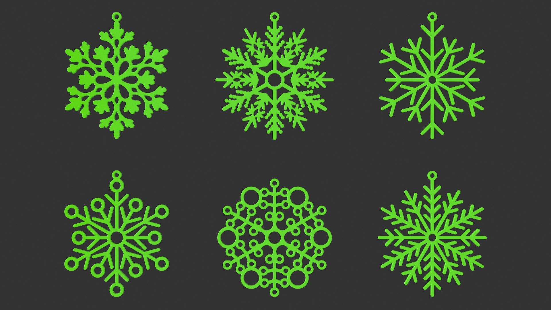 Snowflake Laser Cut 3D Set0001 3D Model - TurboSquid 1972296
