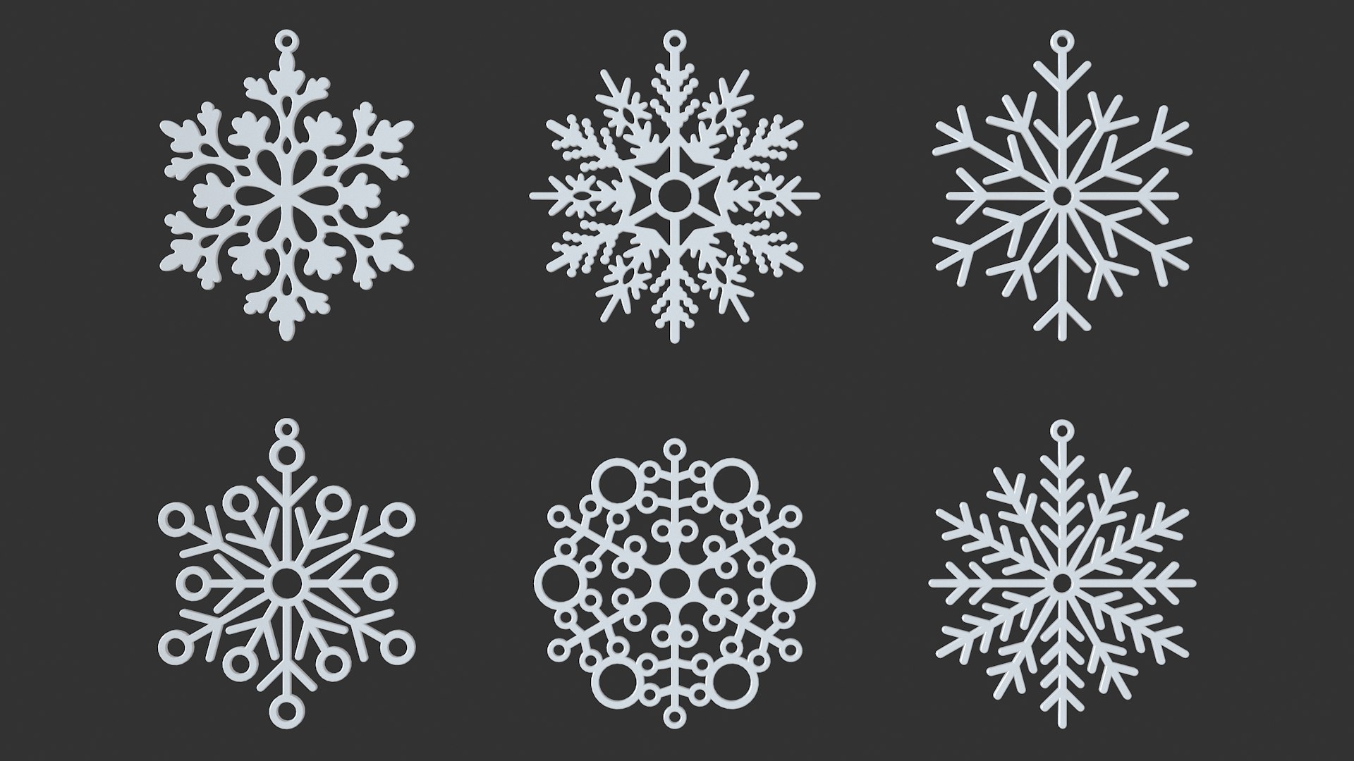 Snowflake Laser Cut 3D Set0001 3D Model - TurboSquid 1972296