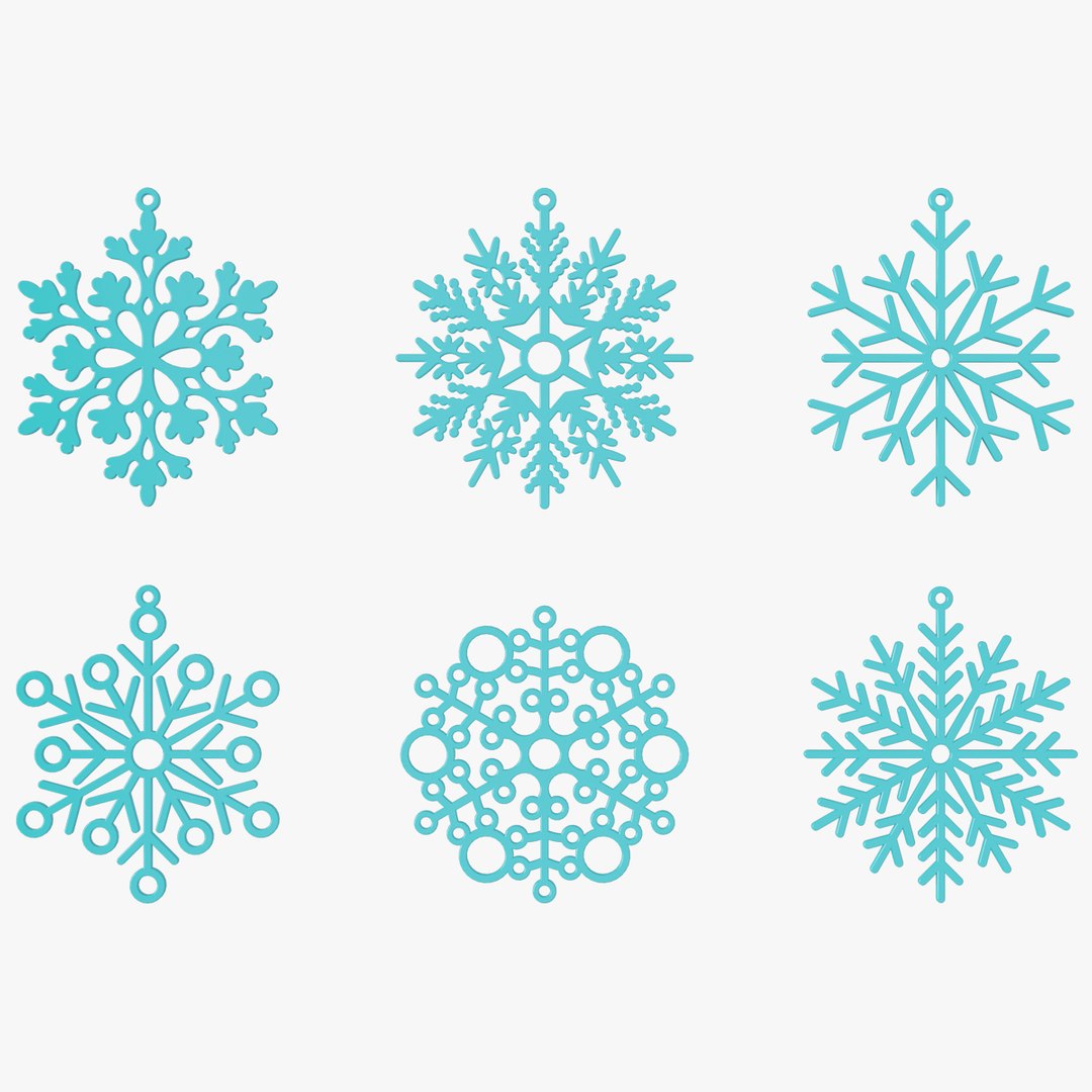 Snowflake Laser Cut 3D Set0001 3D Model - TurboSquid 1972296
