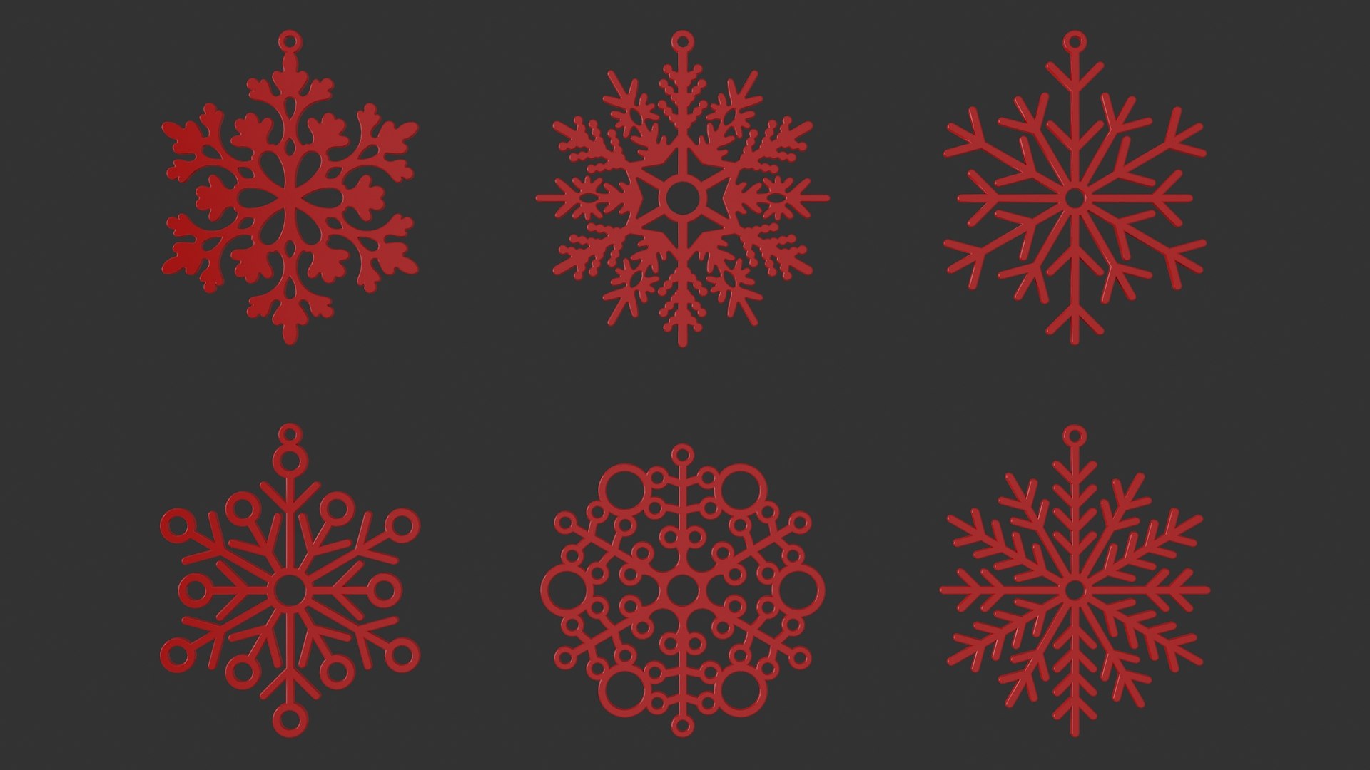 Snowflake Laser Cut 3D Set0001 3D Model - TurboSquid 1972296