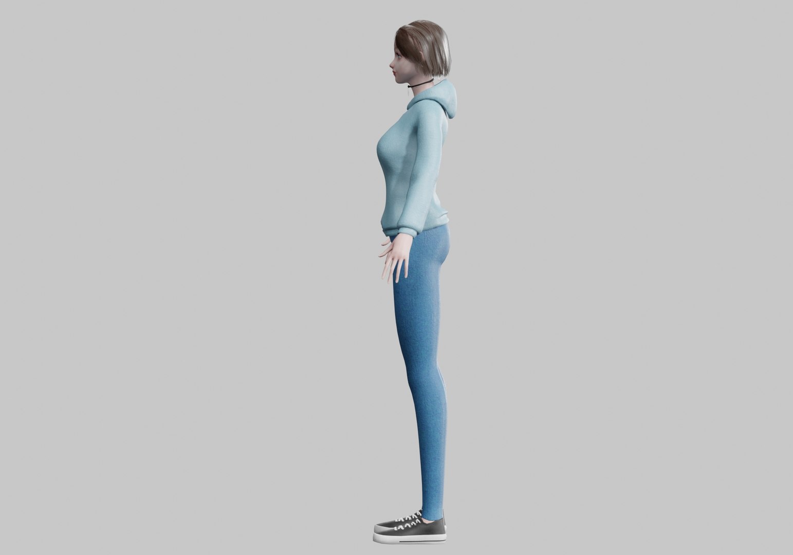 Cute Young Woman V30902 3D Model - TurboSquid 2278310
