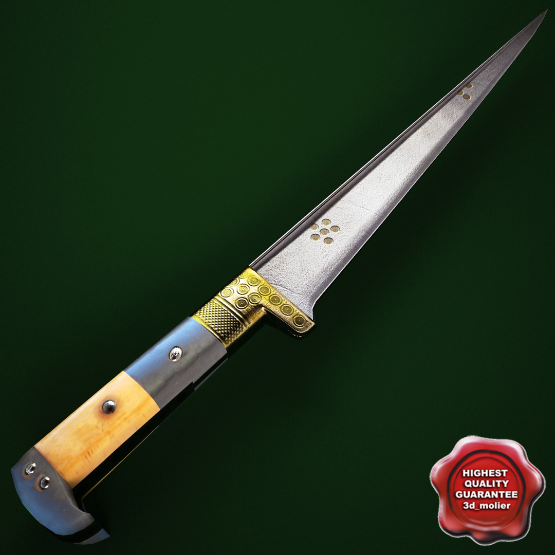 3d pesh kabz dagger