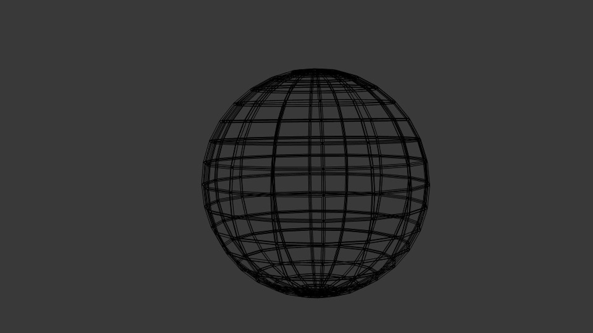 Wireframe Sphere 3ds