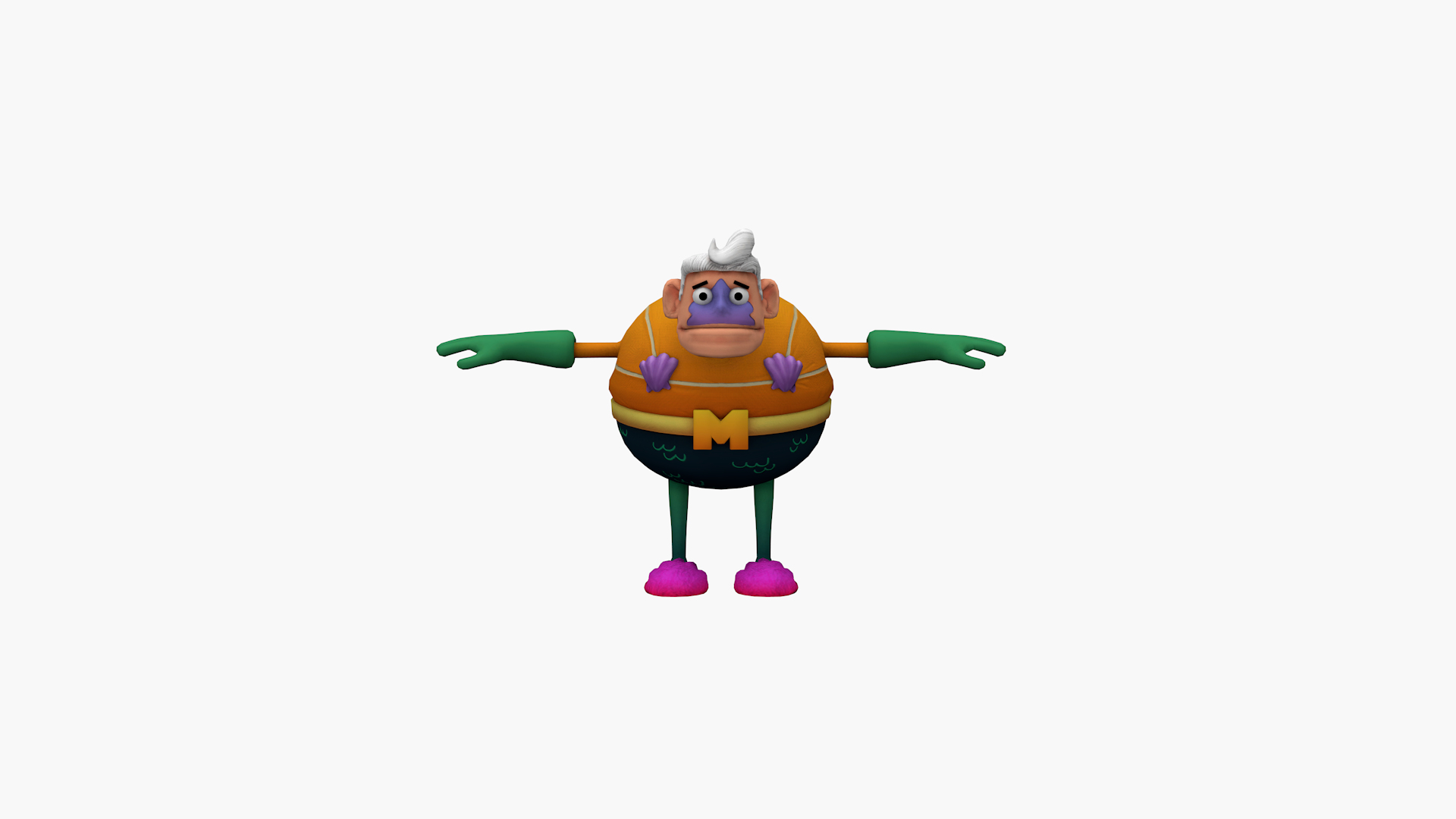 3D Mermaid Man Model - TurboSquid 2362355