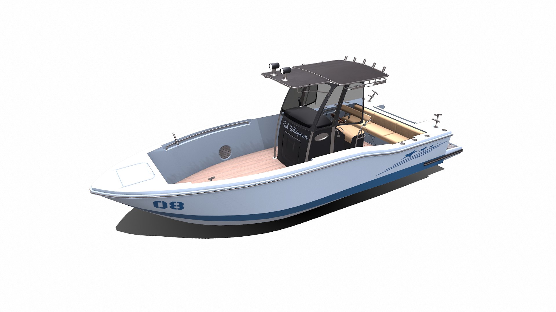 Fishing Boat Low-poly PBR 3D Model - TurboSquid 2147535