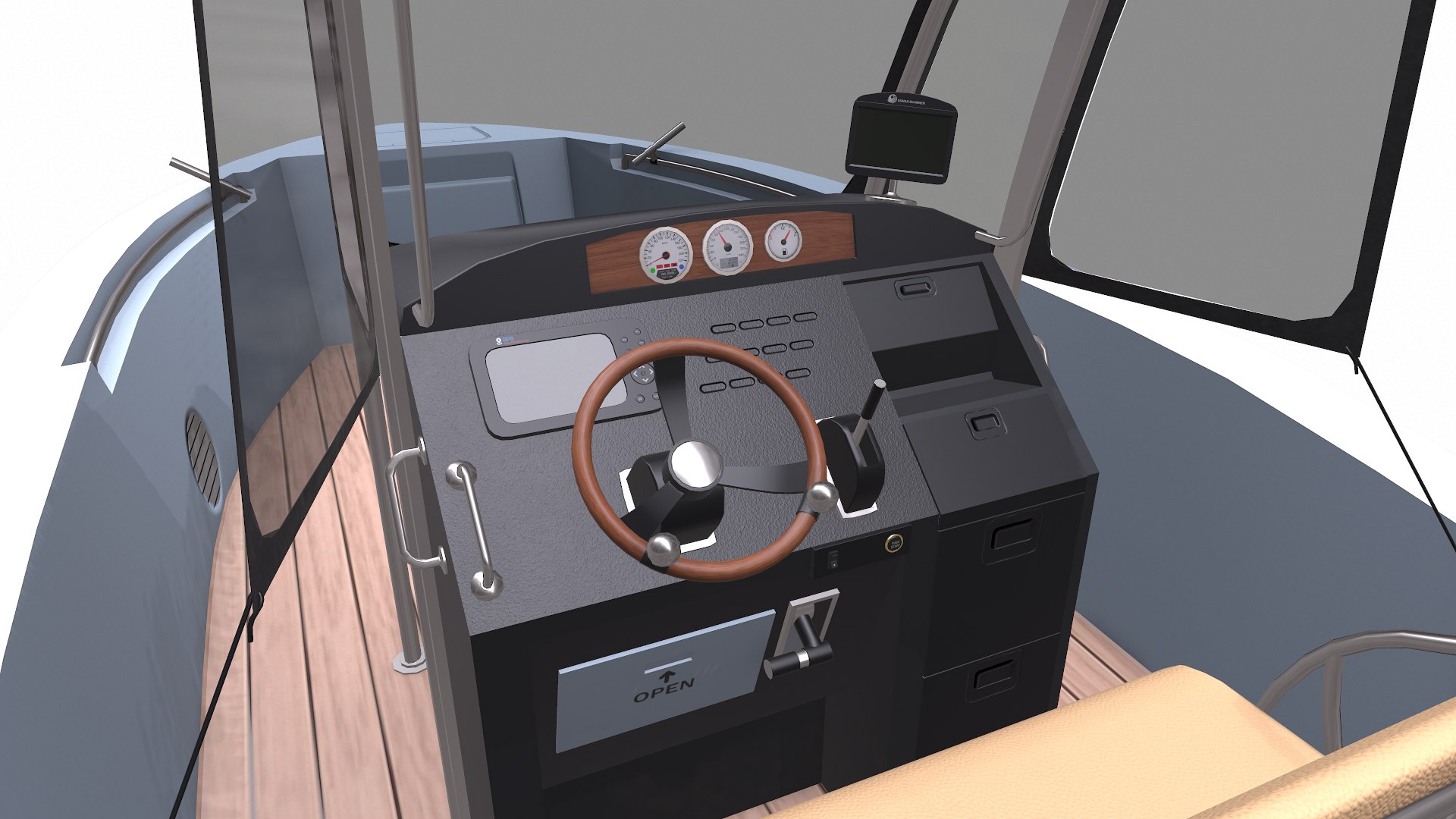 Fishing Boat Low-poly PBR 3D Model - TurboSquid 2147535