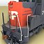 emd sd45 sp locomotive 3d model