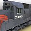 emd sd45 sp locomotive 3d model