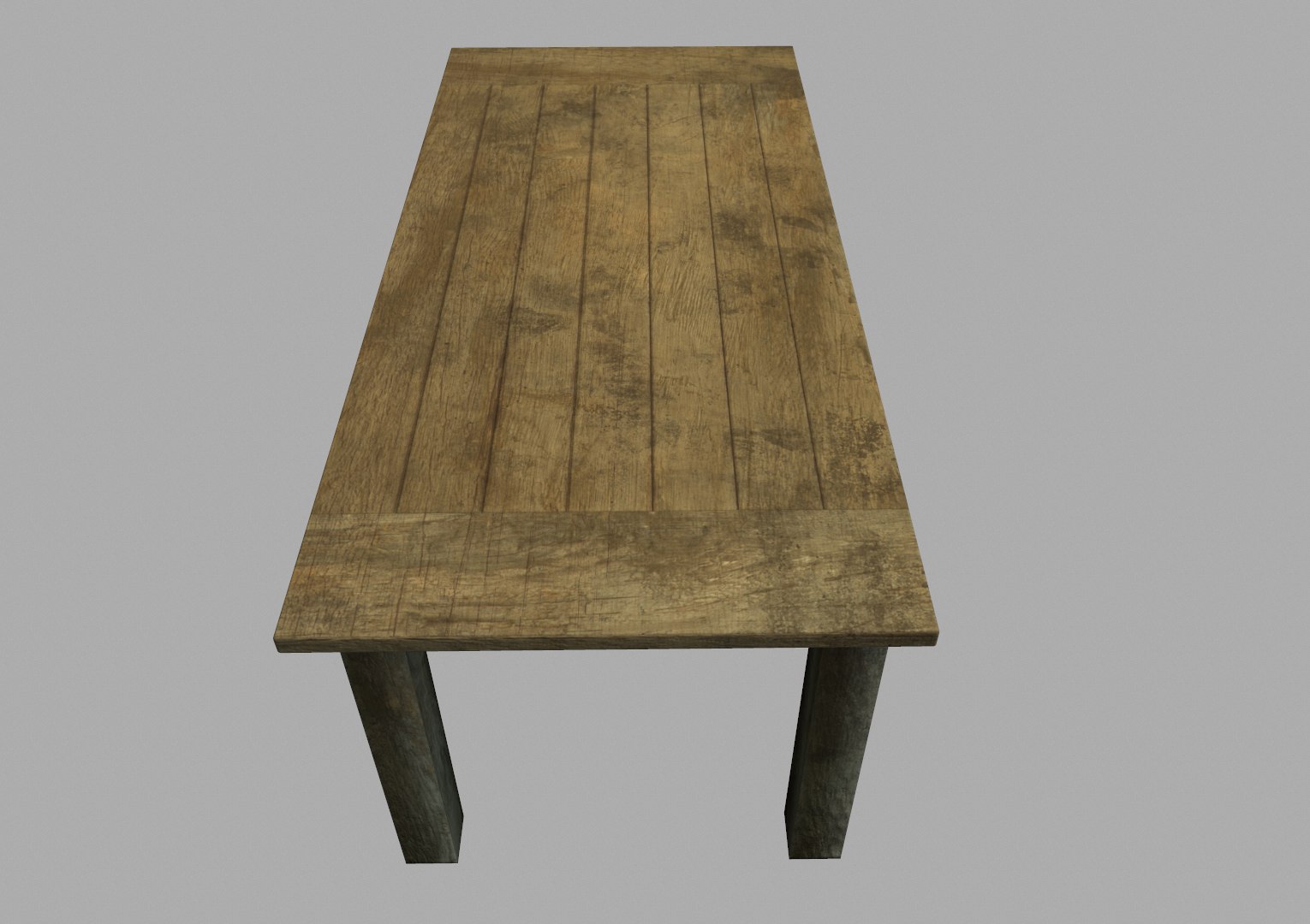3d Model Of Wooden Table Asset