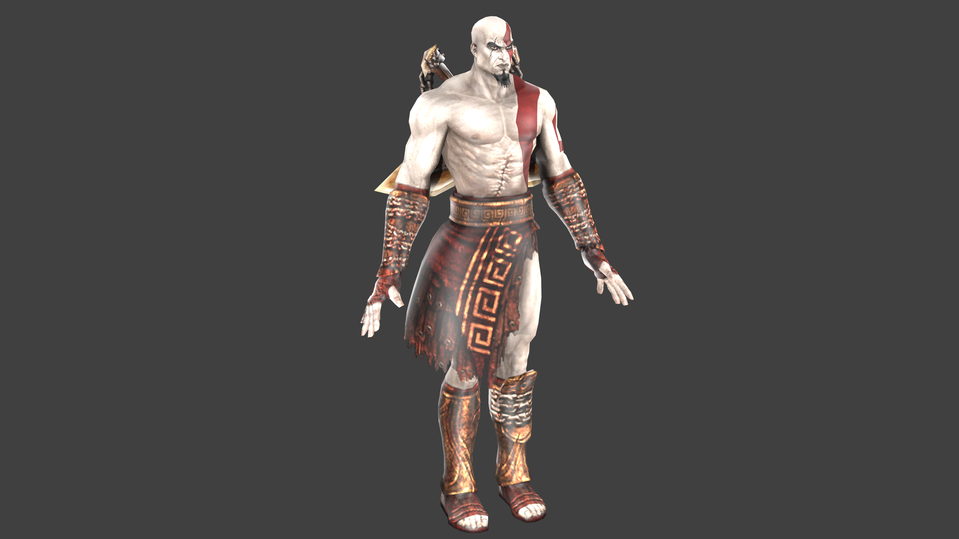 KRATOS - PBR - RIGGED 3D model - TurboSquid 1737820