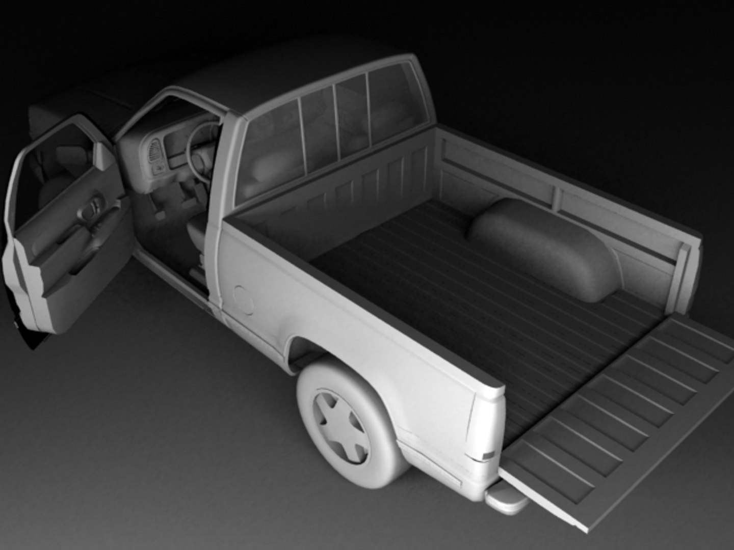 Chevrolet C1500 Mk4 Cab 3d Model