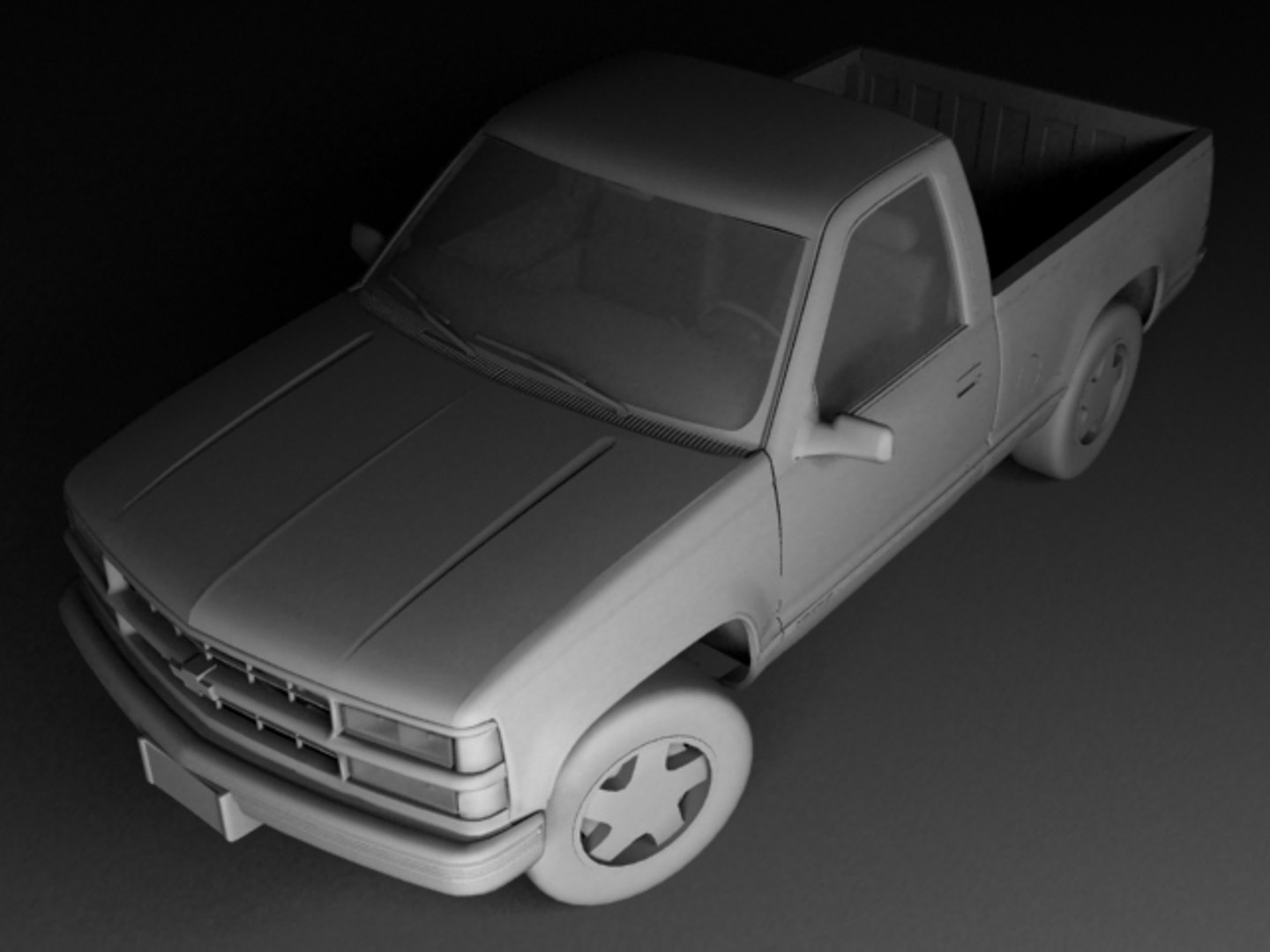 Chevrolet C1500 Mk4 Cab 3d Model