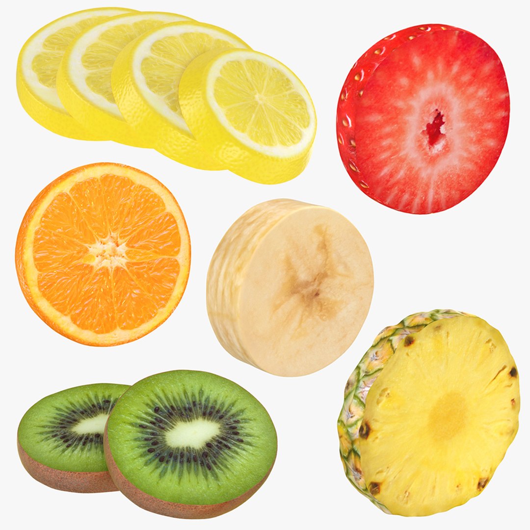 Fruit slice model - TurboSquid 1553338