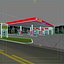 3dsmax Exxon Gas Station