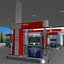 3dsmax Exxon Gas Station