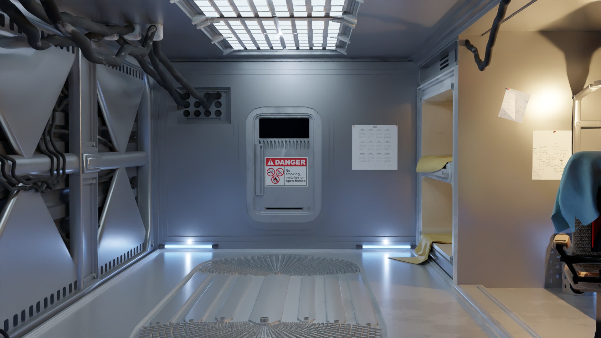 3D Saceship Room Model - TurboSquid 2193612