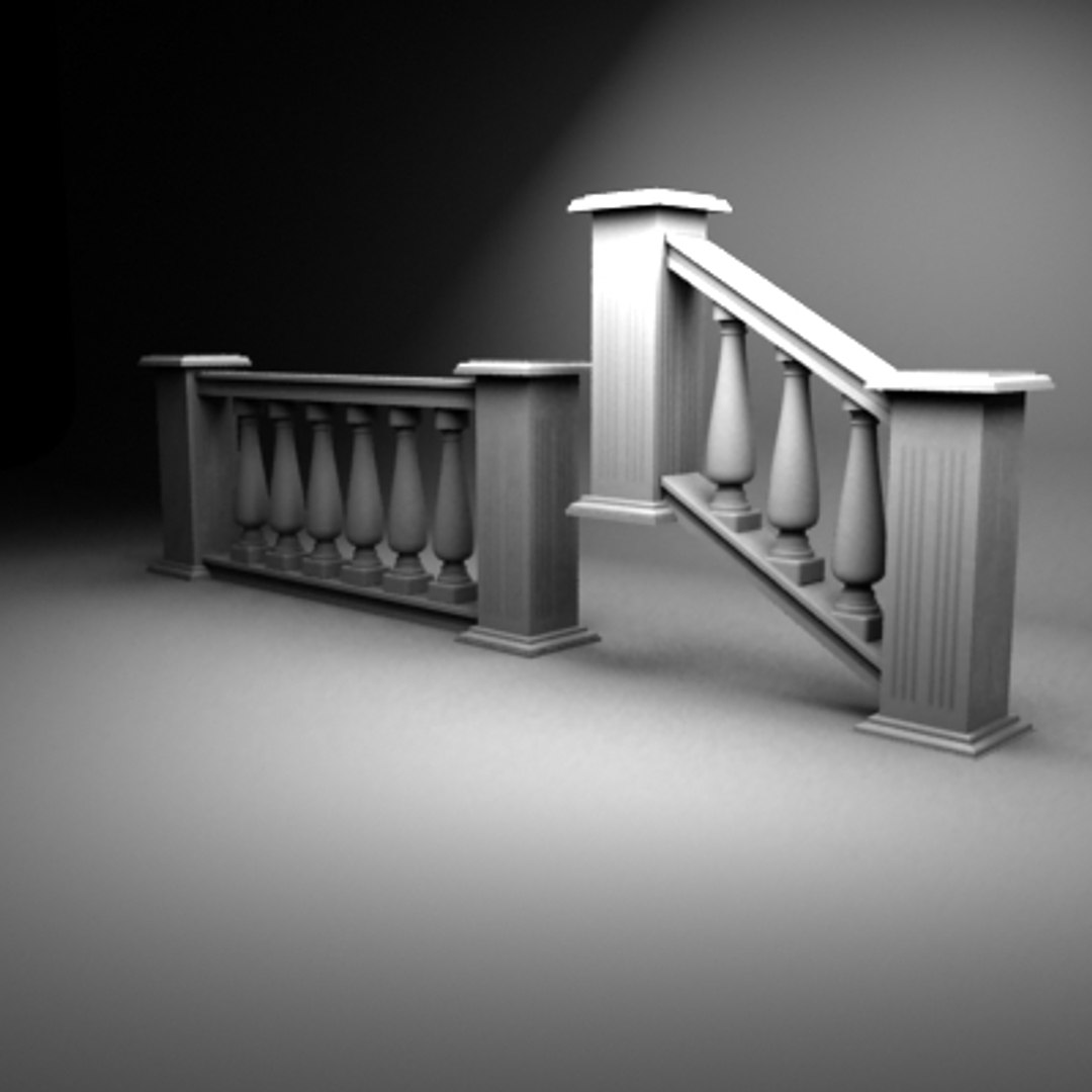 Handrail 3d Max