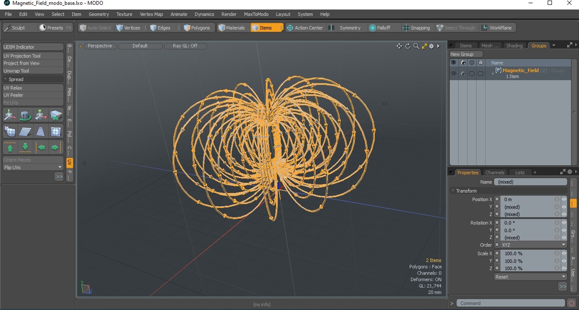 Magnetic field 3D model - TurboSquid 1694980