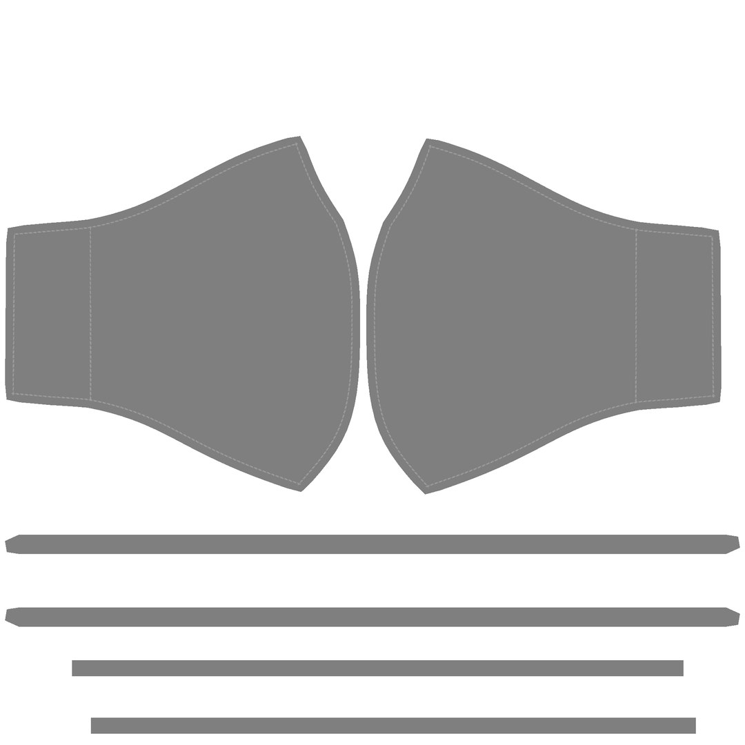 3D Face Mask In Low Poly - TurboSquid 2352945