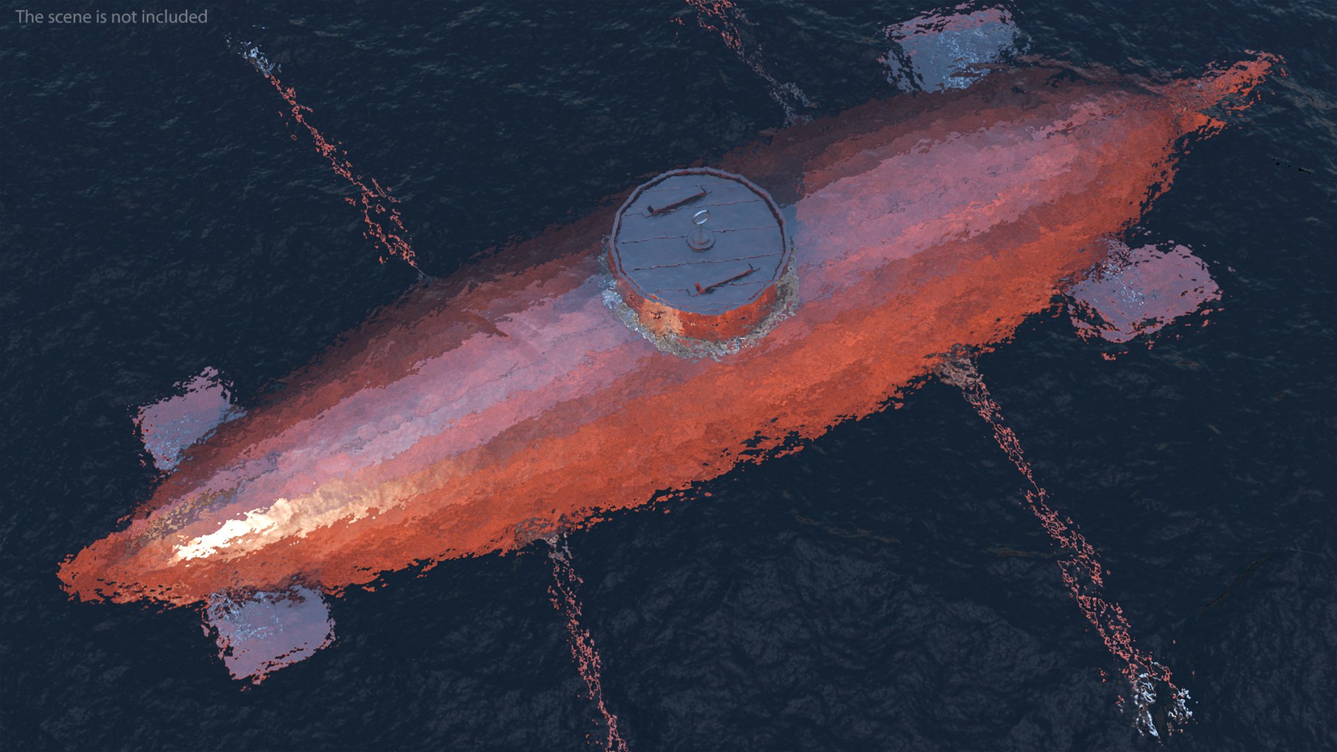 Realistic Model Of Drebbel Submarine Rigged For Maya 3D Model ...