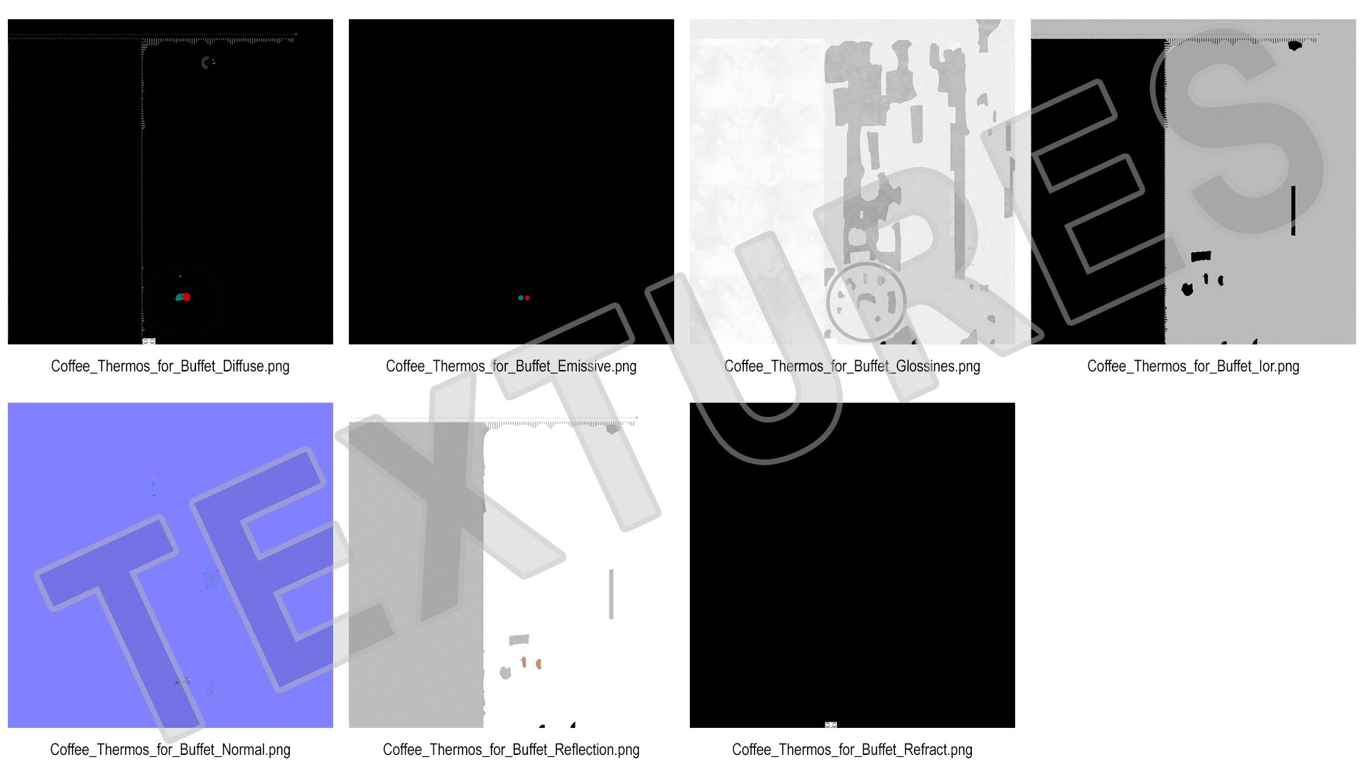 Coffee Thermos for Buffet model - TurboSquid 1948187