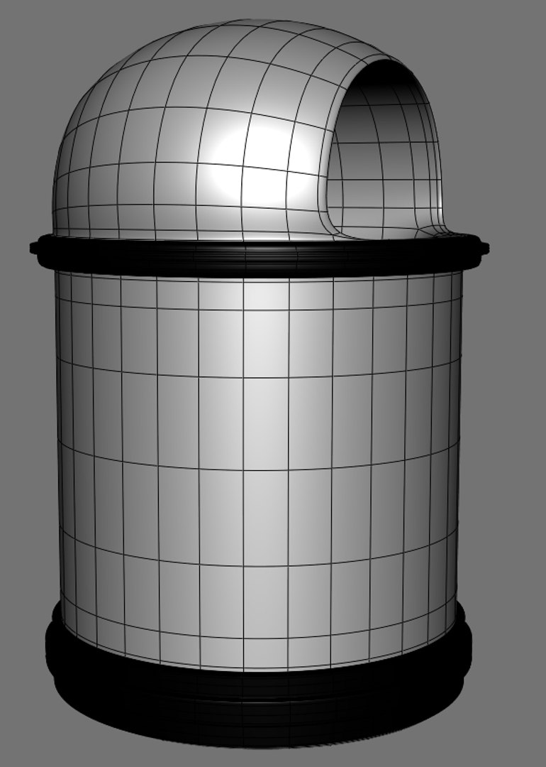 3d Bin Trash Ash