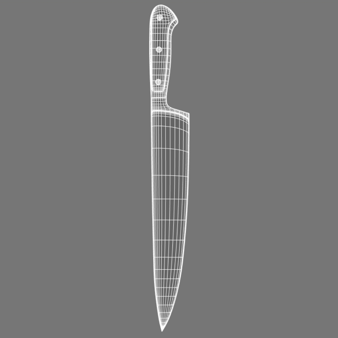 Kitchen Knife 3d Obj