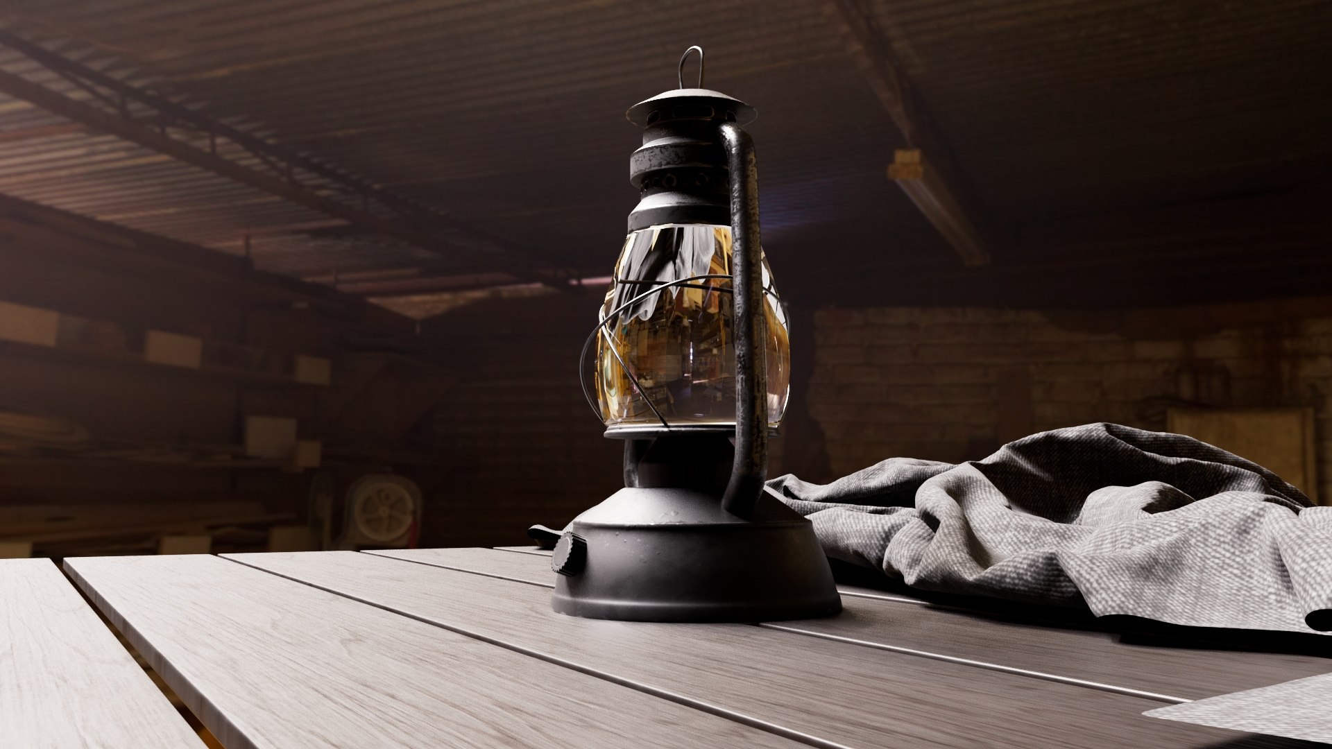 3D Old Gas Lamp 3D Model - TurboSquid 1911932