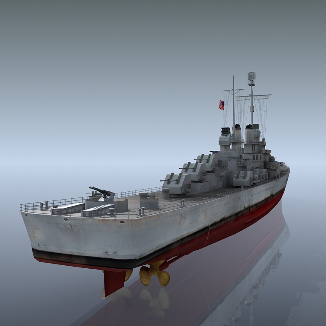 Uss San Diego Cl-53 3d Obj