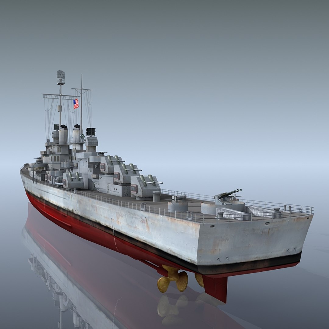 Uss San Diego Cl-53 3d Obj