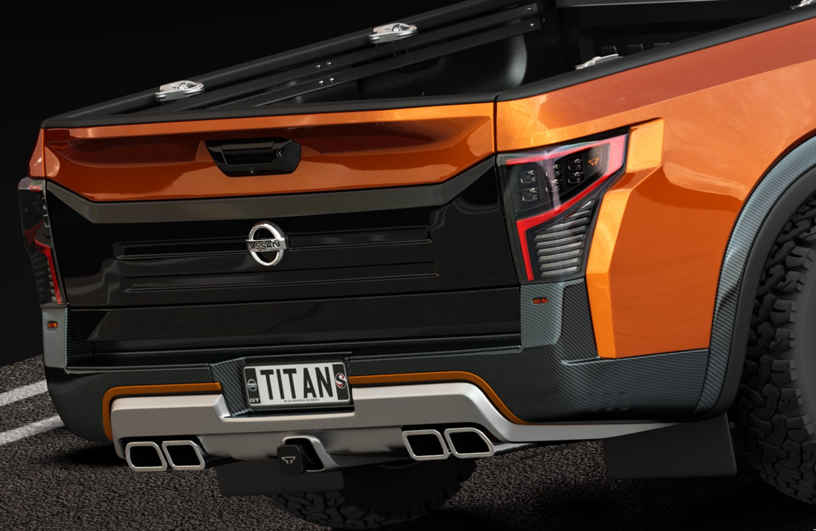 3d Nissan Titan 2017 Model