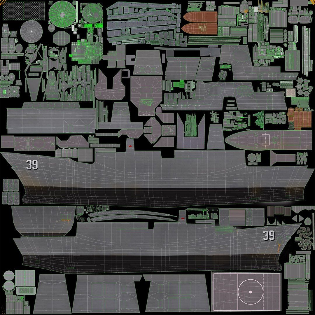3d Model Hmas Hobart
