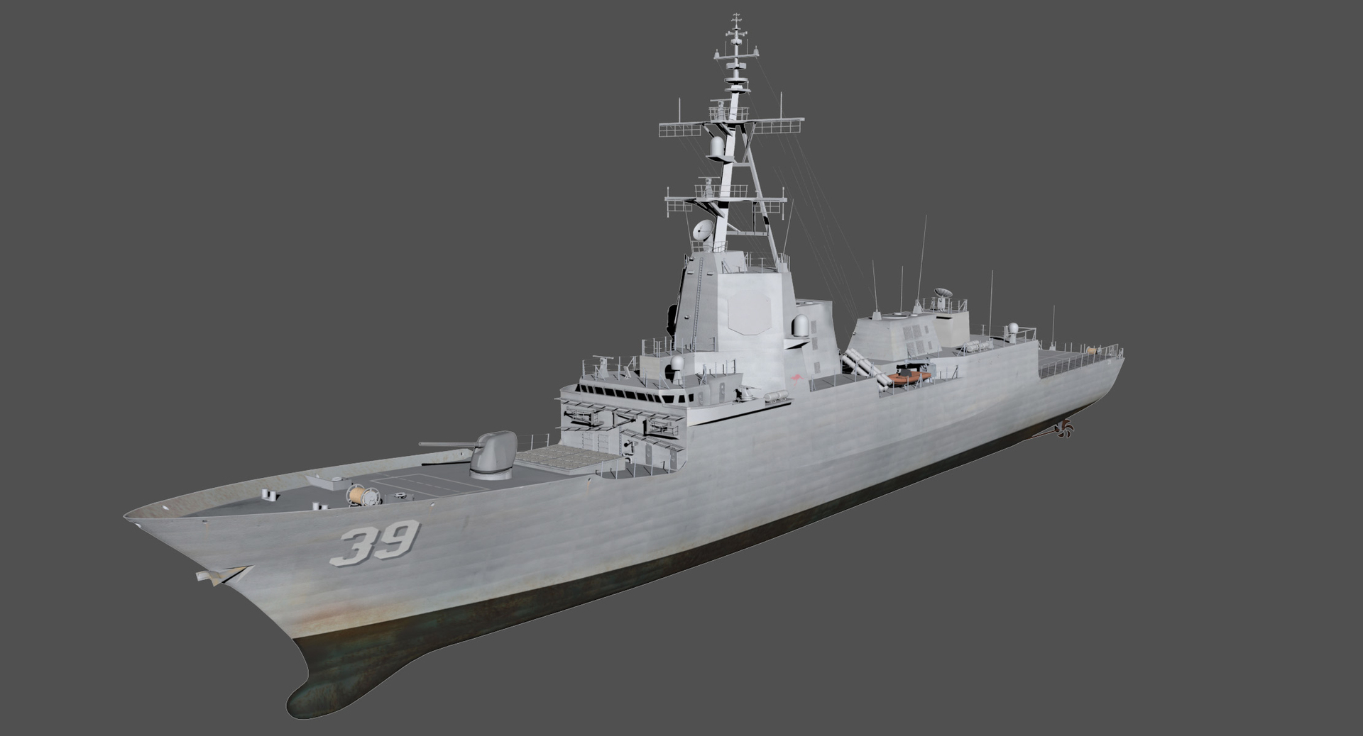 3d model hmas hobart
