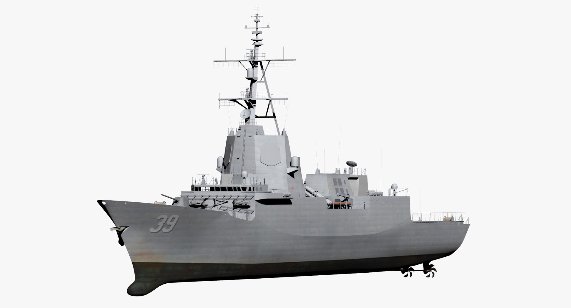 3d Model Hmas Hobart