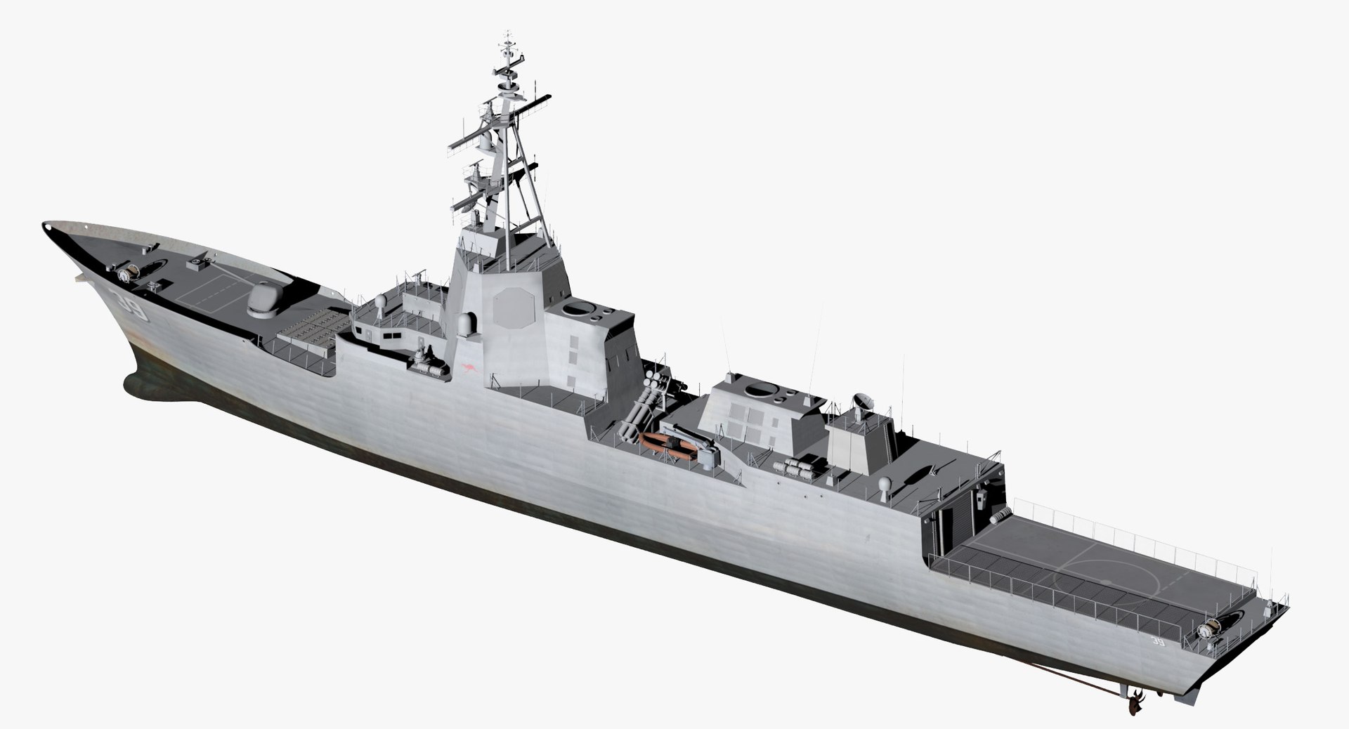 3d Model Hmas Hobart