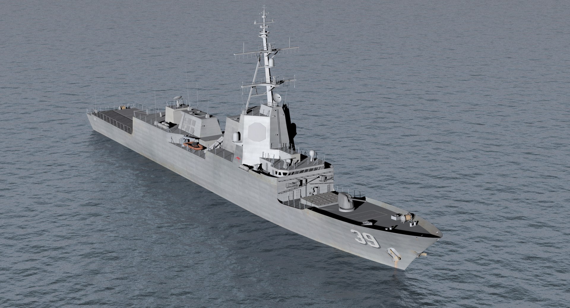 3d Model Hmas Hobart