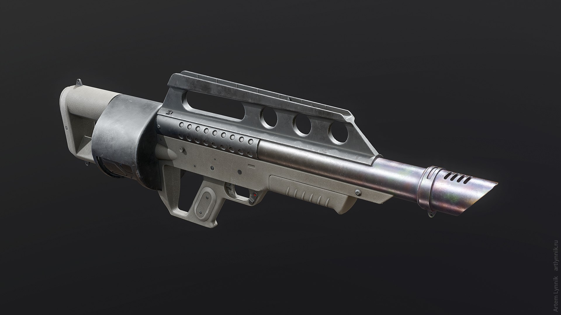 3D Model Pancor Jackhammer Automatic Shotgun - TurboSquid 1247503