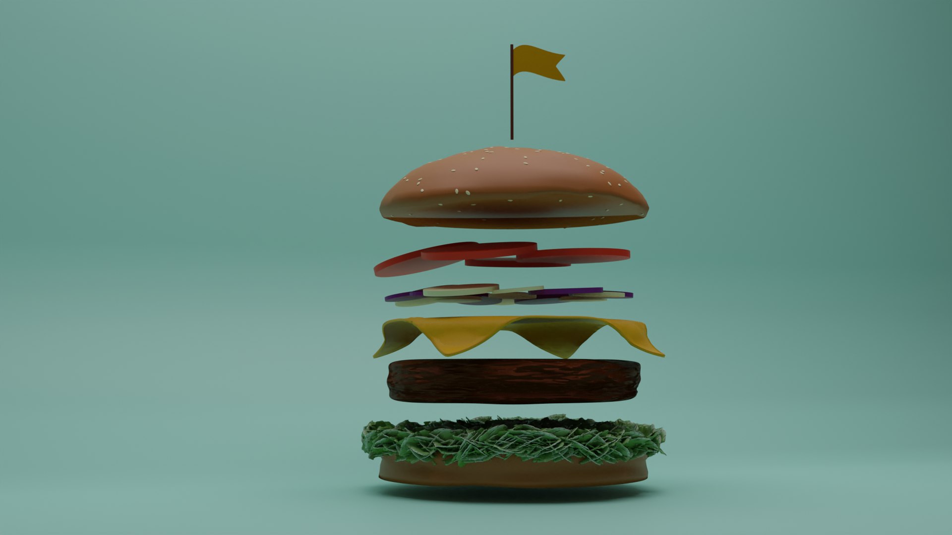 3D Burger Blender Model - TurboSquid 1633568