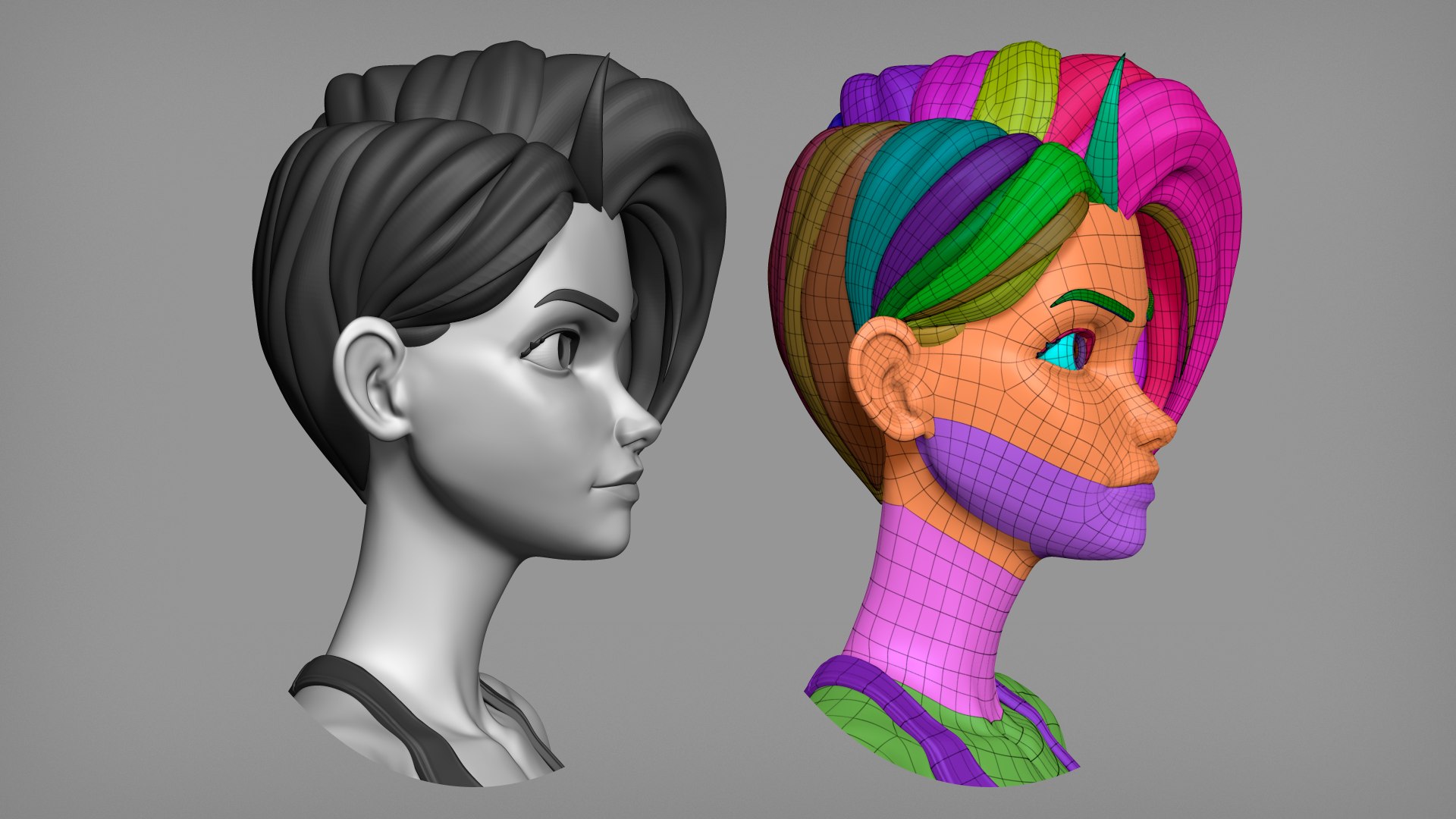 3D Cartoon Female Character Bonnie Full Body Base Mesh - TurboSquid 1937280