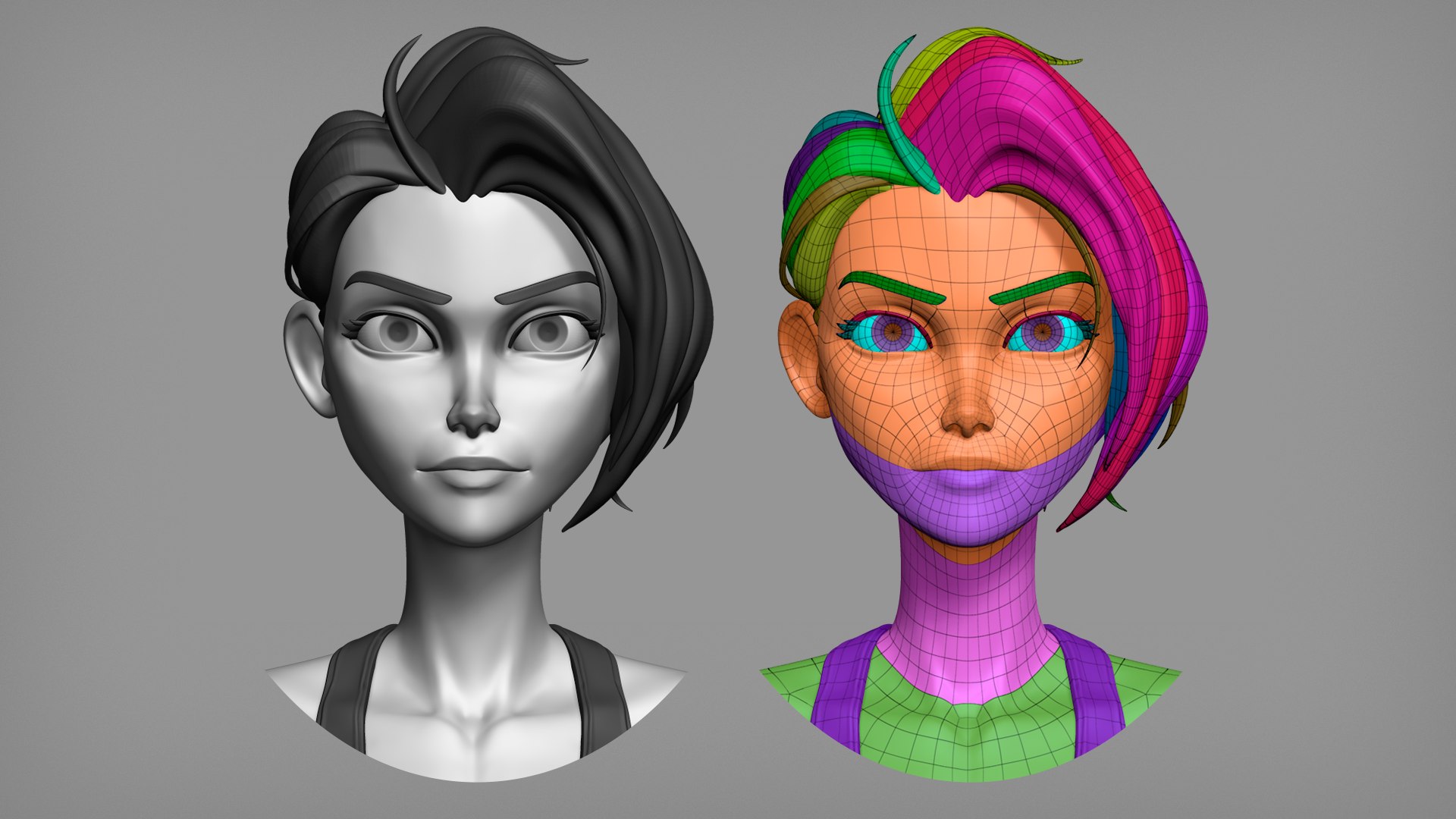 3D Cartoon Female Character Bonnie Full Body Base Mesh - TurboSquid 1937280
