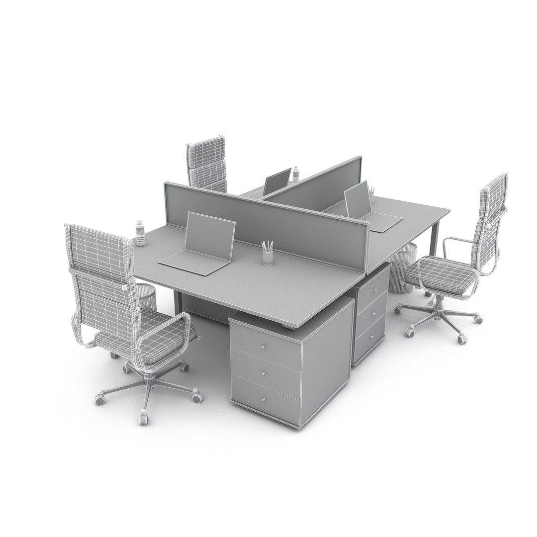 3D Office Work And Meeting Table 03 - TurboSquid 2006809
