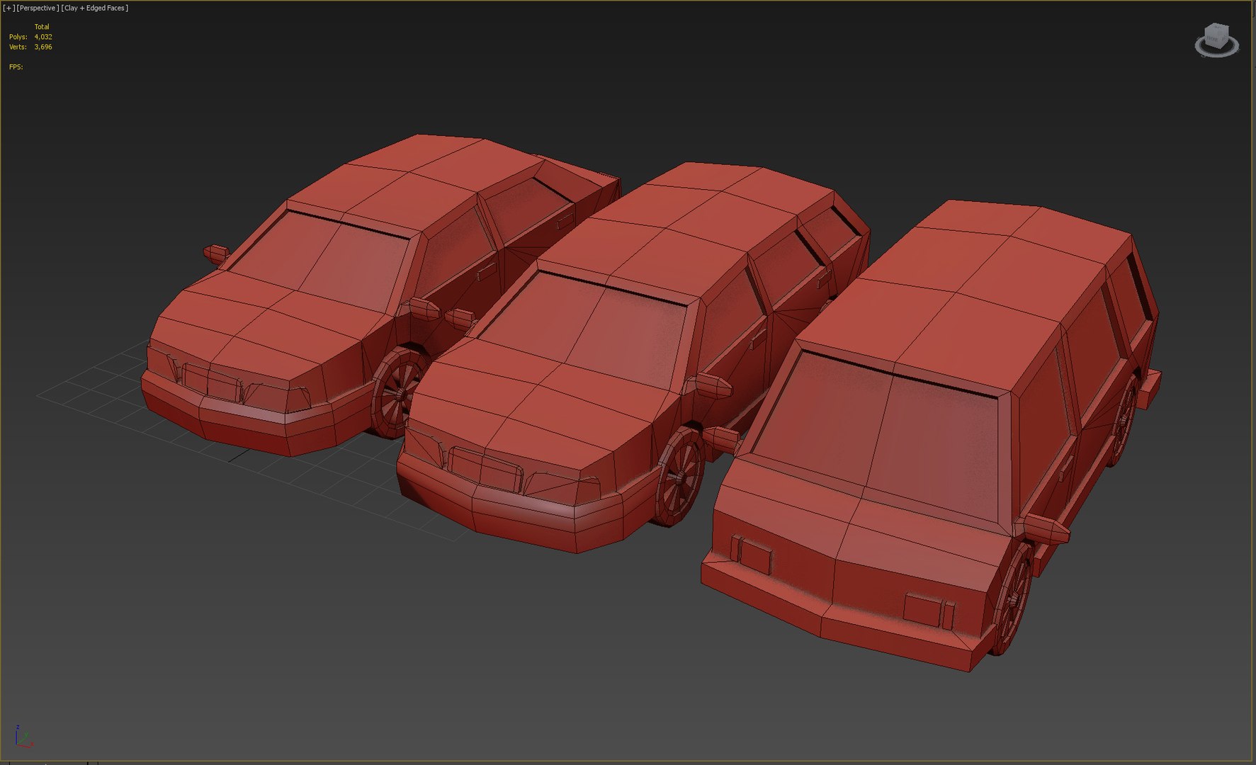 Stylized Set Of Cars Model - TurboSquid 1967302