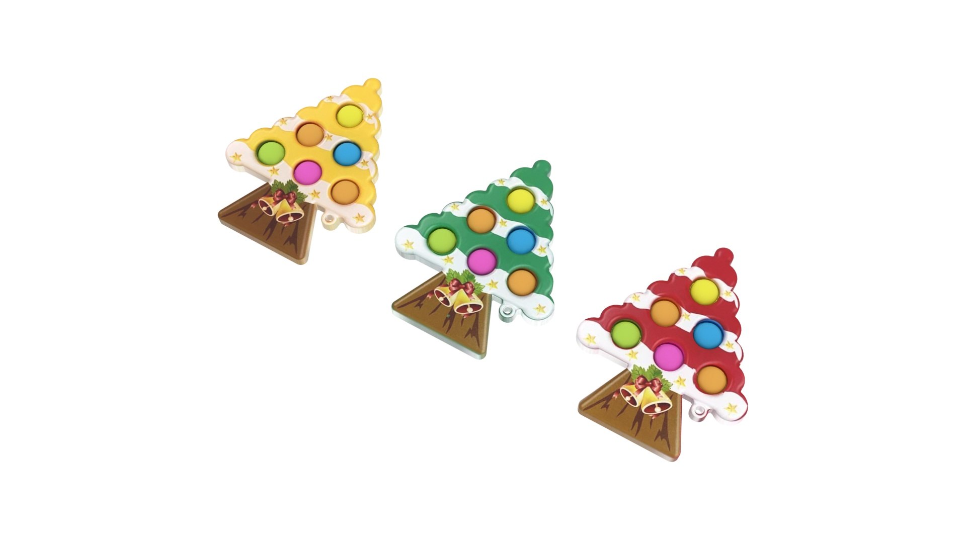 Christmas Tree Simple Dimples Set 3D model - TurboSquid 1832595