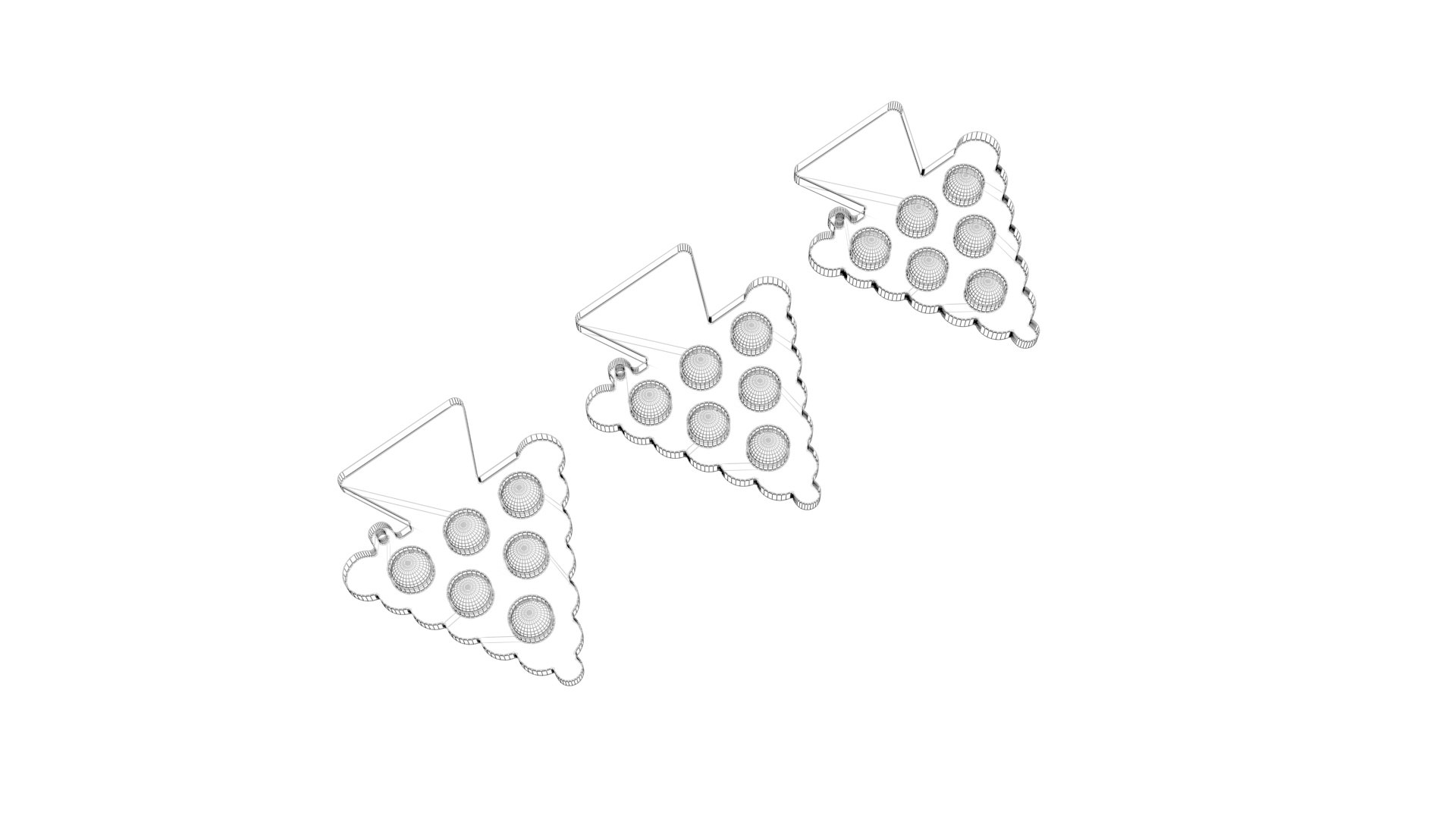 Christmas Tree Simple Dimples Set 3D model - TurboSquid 1832595