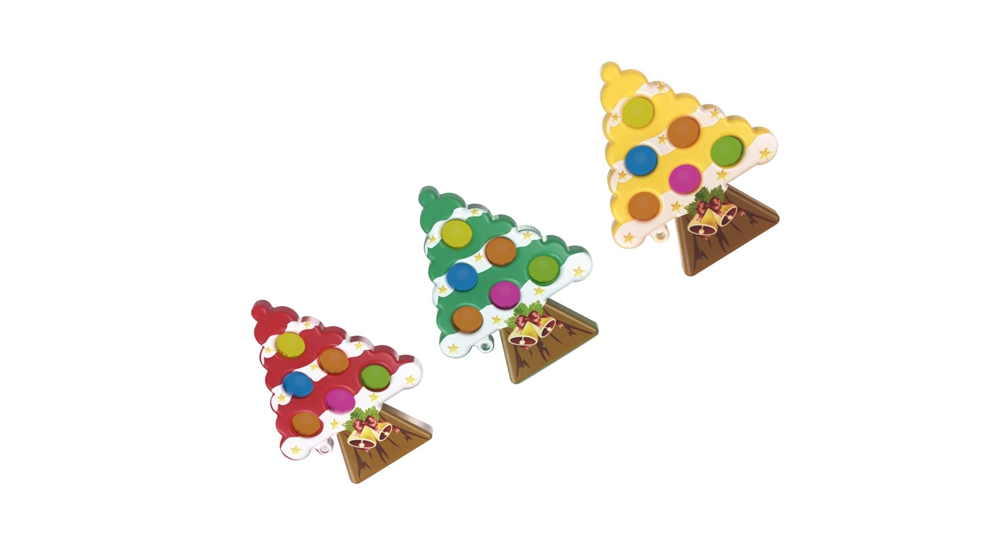 Christmas Tree Simple Dimples Set 3D model - TurboSquid 1832595