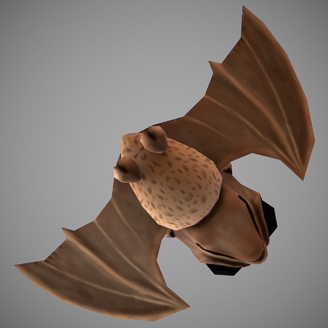 3D bat cartoon - TurboSquid 1335267